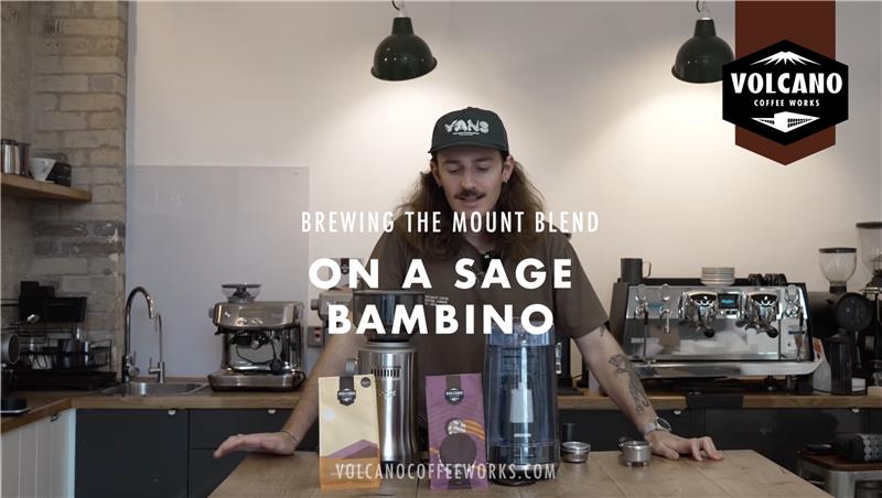 How to Brew on a Sage Bambino - Volcano Coffee Works