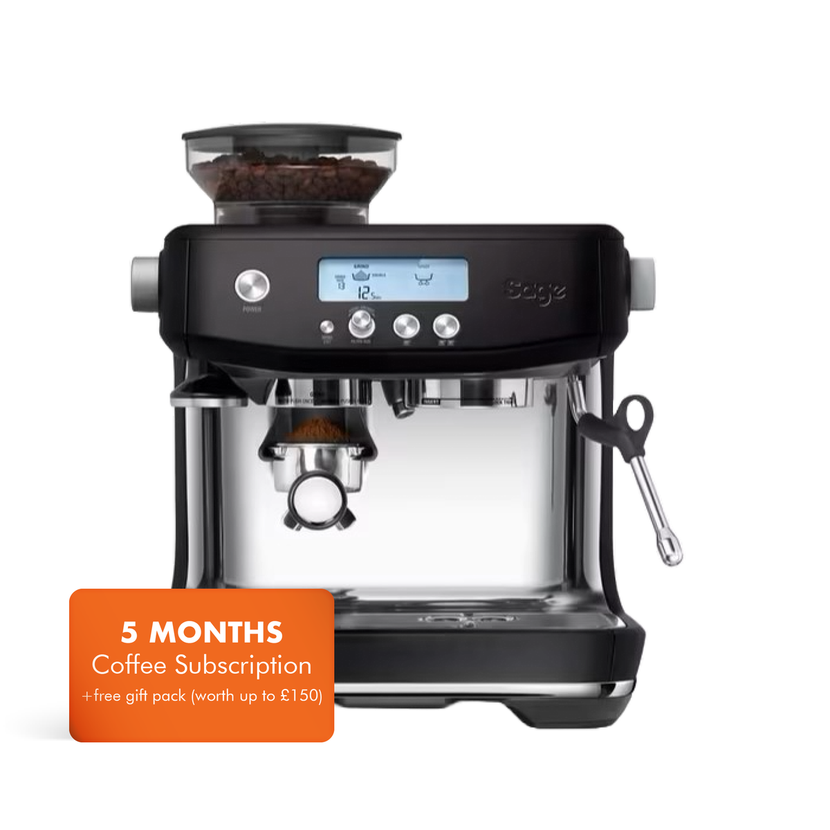 Sage Barista Pro (Black Truffle) & Free Coffee Subscription Bundle ...