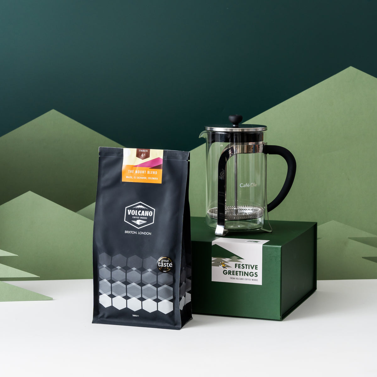 Cafetiere & Coffee Gift Set | Speciality Coffee Gift - Volcano Coffee Works