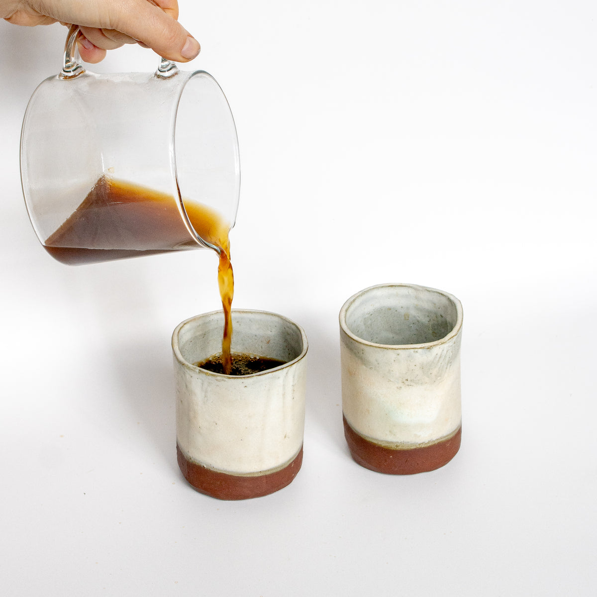 Cream Ceramic Coffee Mugs - Volcano x Firing Station - Volcano Coffee Works